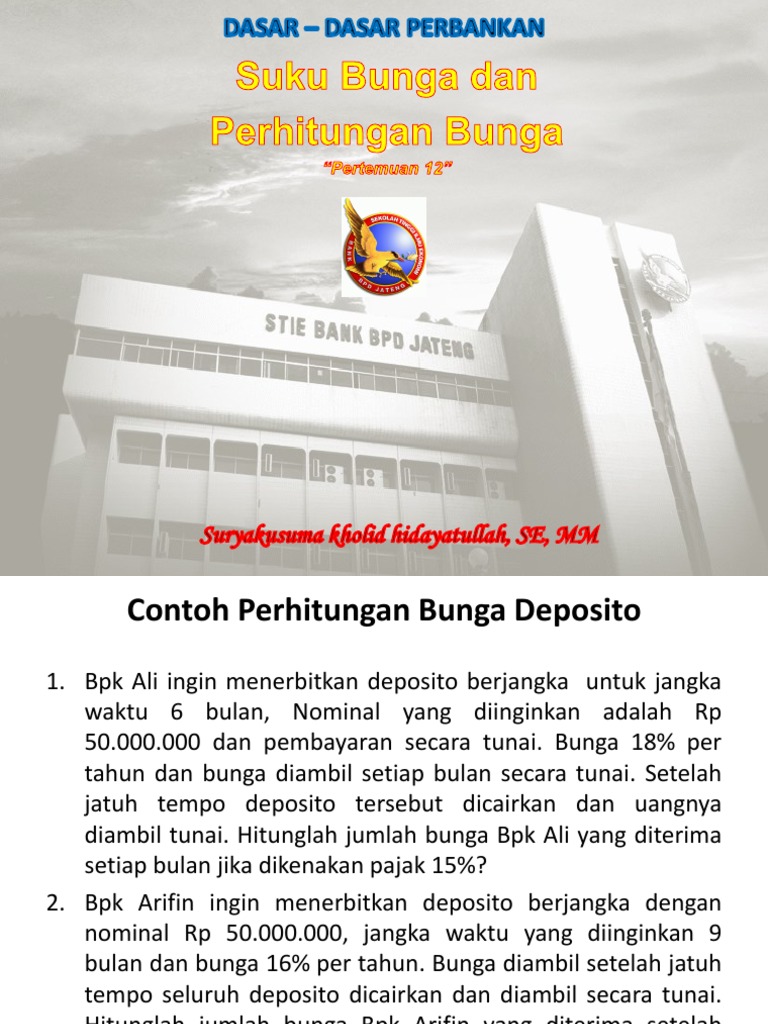 TM DDP - Hitung Bunga Deposito | PDF