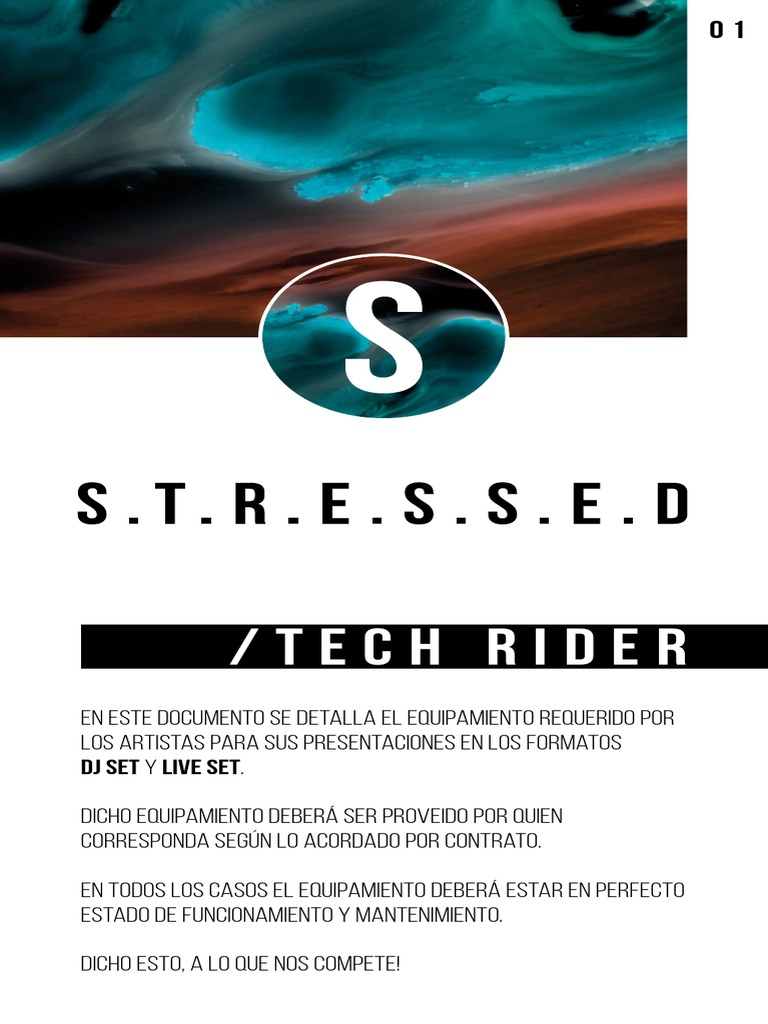 tech Rider: DJ Set y Live Set | PDF | Equalization (Audio) | Sound ...