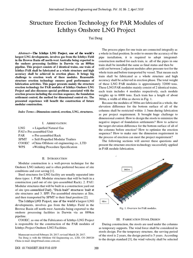 LNG PAR Modules of Ichthys LNG Project (April 2018) .... !!!! | PDF ...