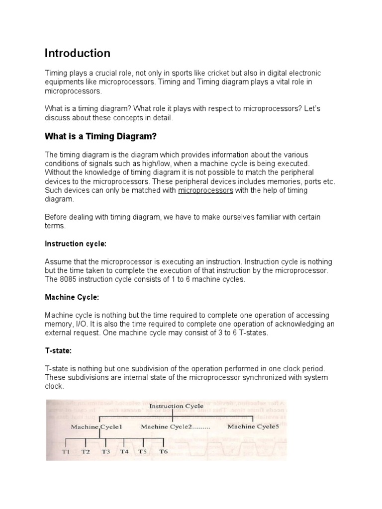 What Is A Timing Diagram?: Instruction Cycle | PDF | Computing | Computer Engineering