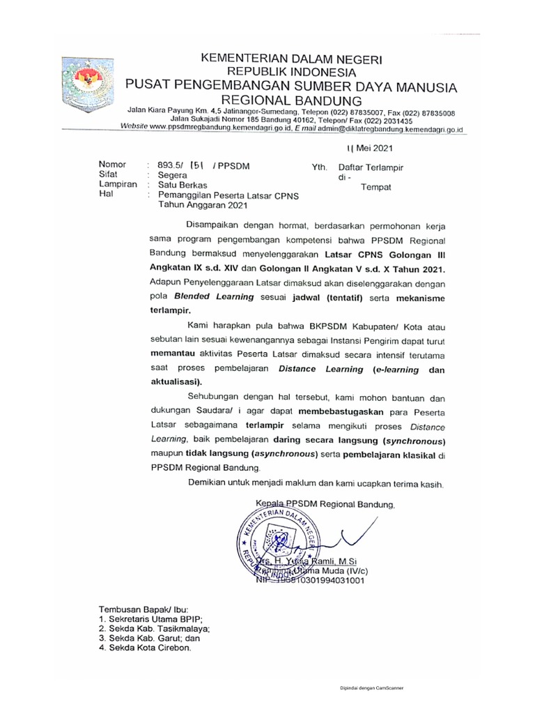 PPSDM Reg Bandung | PDF