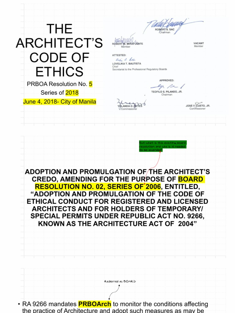Week 1 DISCUSSION - Architects Code of Ethics2 | PDF | Architect ...