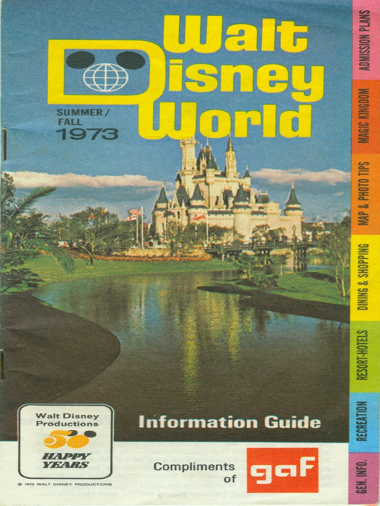 1973 Walt Disney World Guidebook | PDF