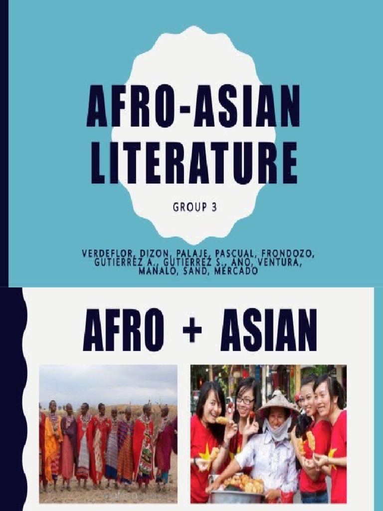 Survey of Afro-Asian Literature | PDF