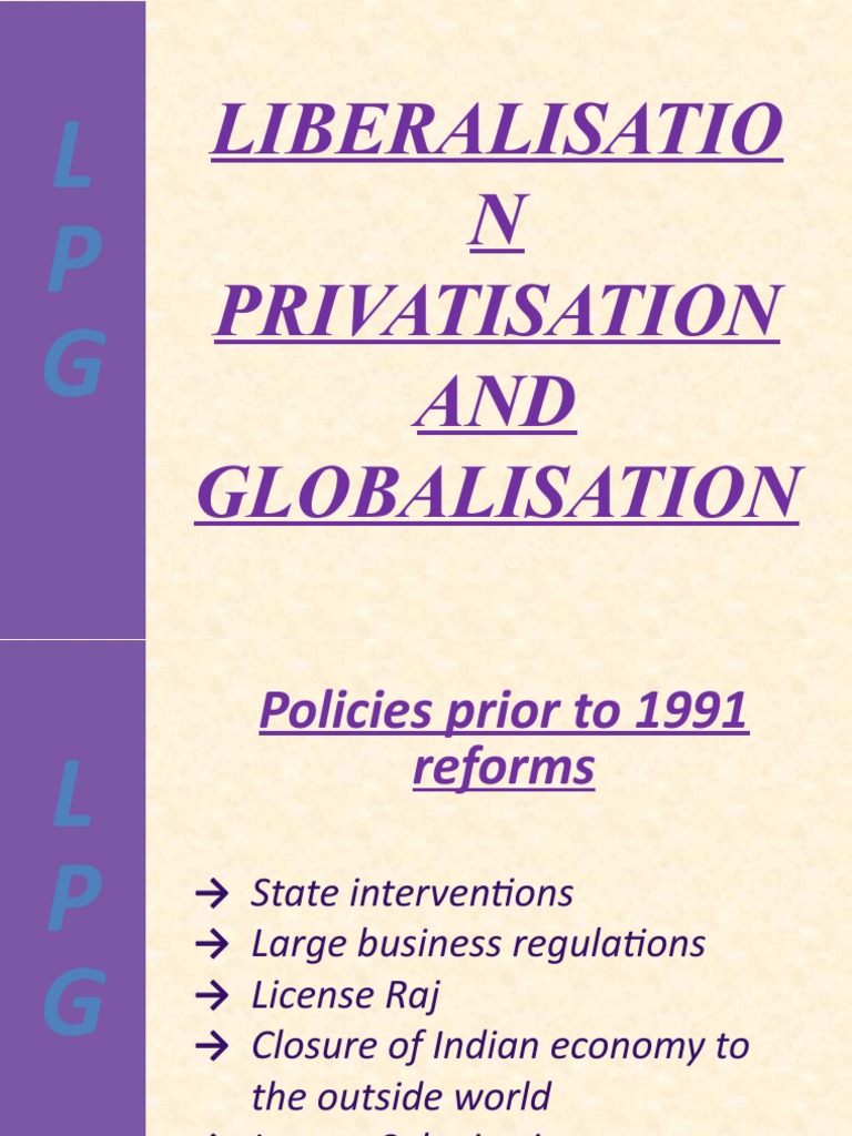 Liberalisatio N Privatisation AND Globalisation | PDF | Foreign Direct ...