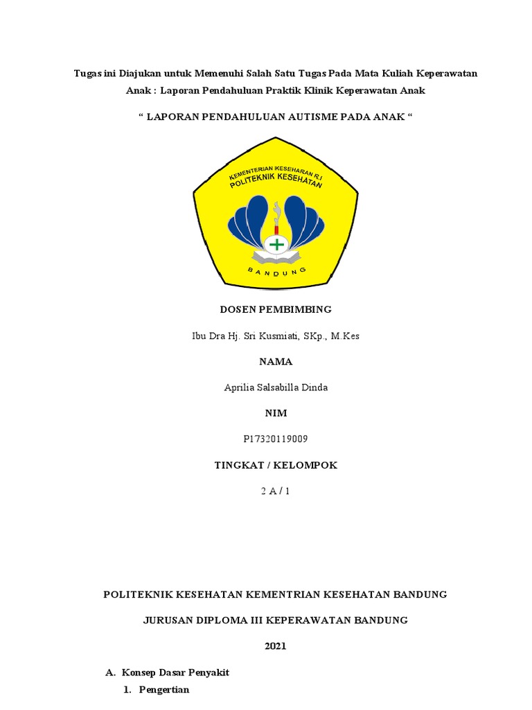 Laporan Autisme pada Anak SDKI | PDF | Pengembangan Diri