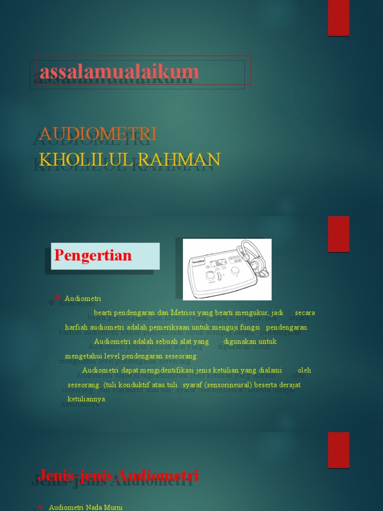 Panduan Lengkap Audiometri dan Penggunaannya | PDF
