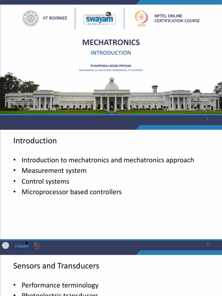 Mechatronics: Pushparaj Mani Pathak | Download Free PDF | Mechatronics | Actuator