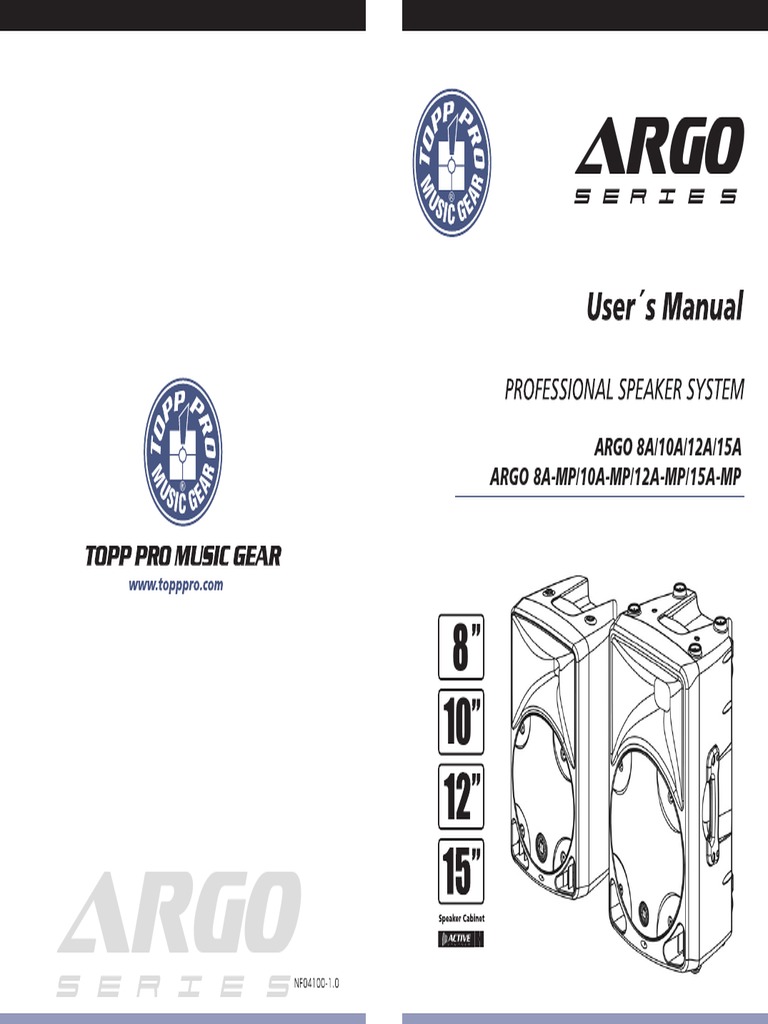 Argo Series Topp Pro | PDF | Loudspeaker | Microphone