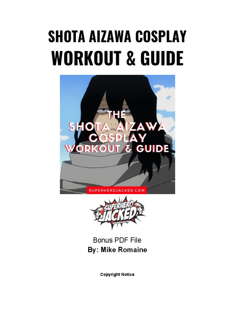 Shota Aizawa Cosplay Workout Guide PDF 1 | PDF | High Intensity ...