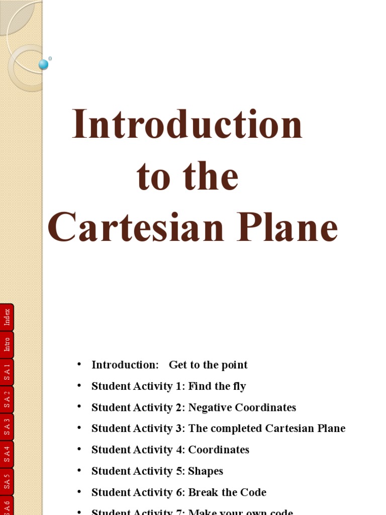 To The Cartesian Plane Pdf Cartesian Coordinate System Analytic