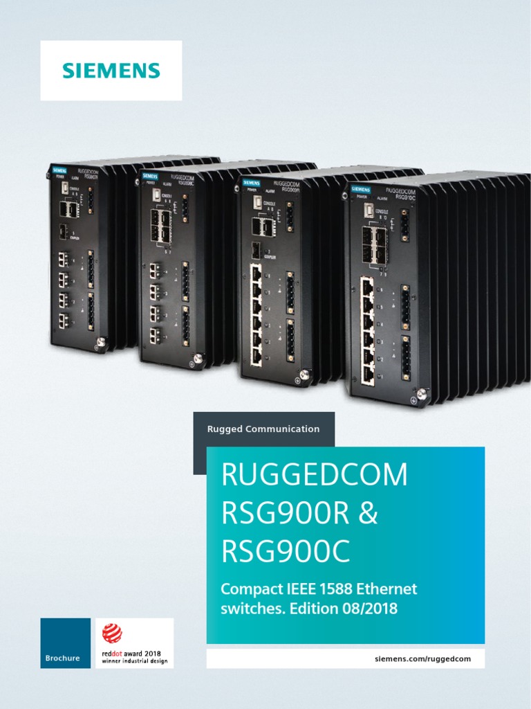 Sie Ruggedcom RSG900R RSG900C | PDF | Computer Network | Ethernet