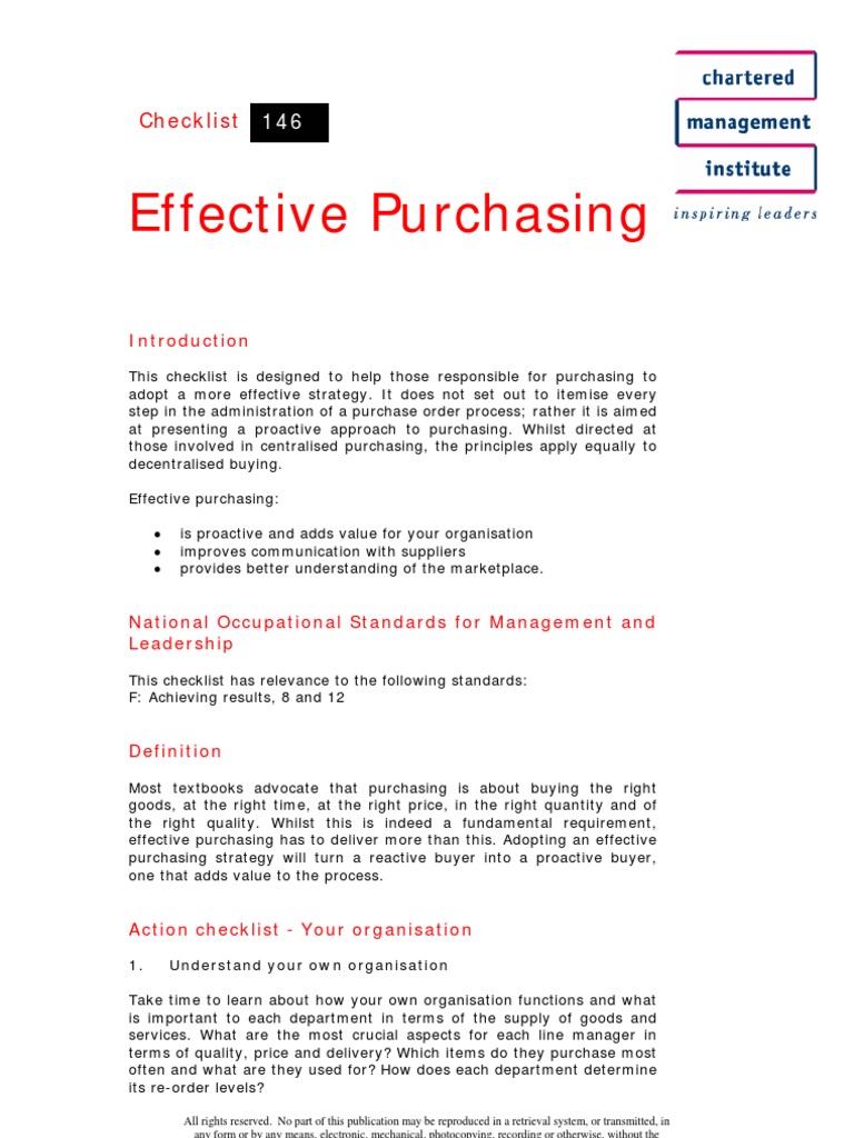 Effective-Purchasing | Supply Chain | Expert