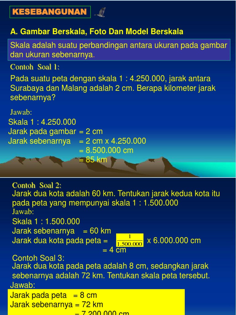 Skala dan Kesebangunan pada Peta | PDF | Metode & Bahan Ajar