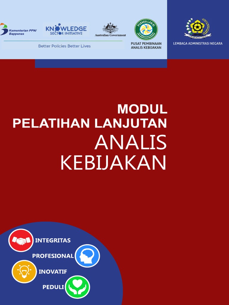 Modul Pelatihan Analis Kebijakan - Lanjutan | PDF