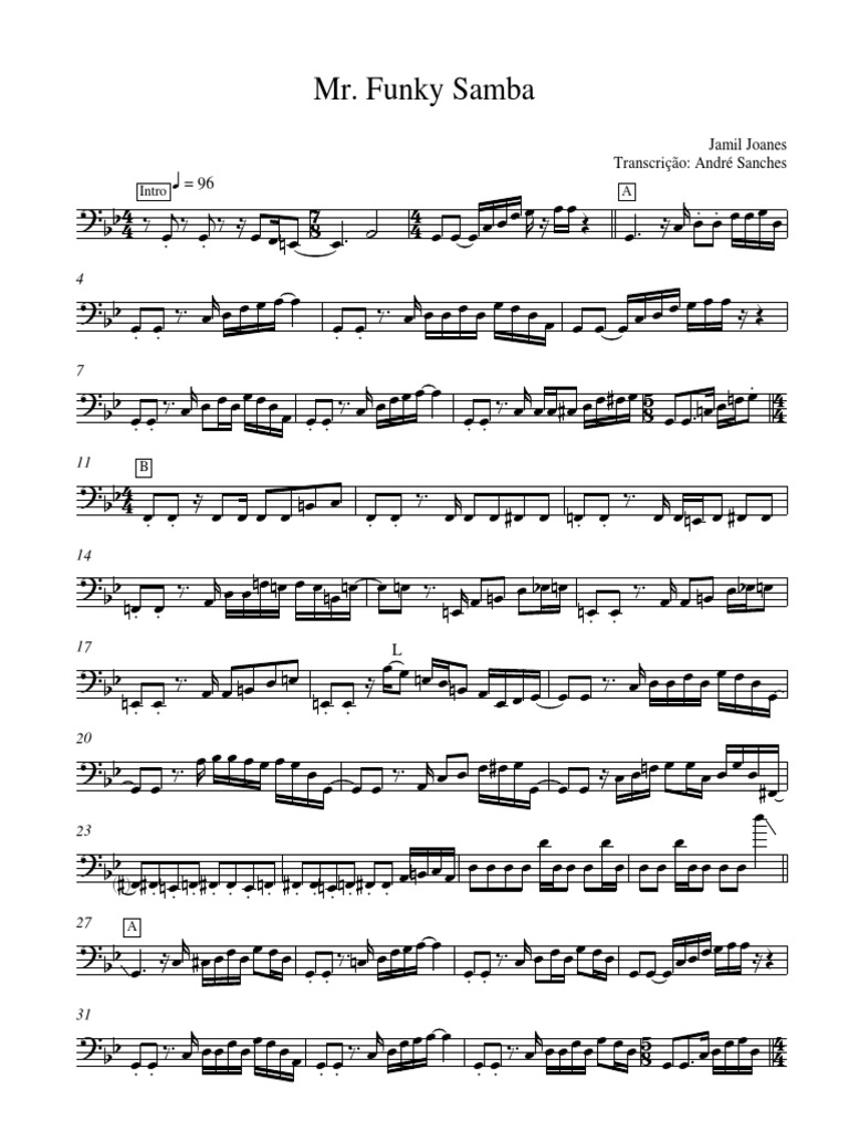 MR Funky Samba | PDF