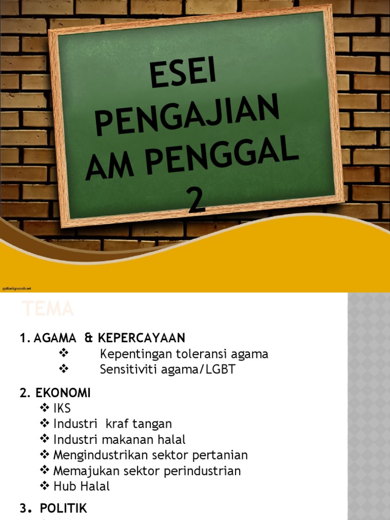 Esei Pa Penggal 2 | PDF