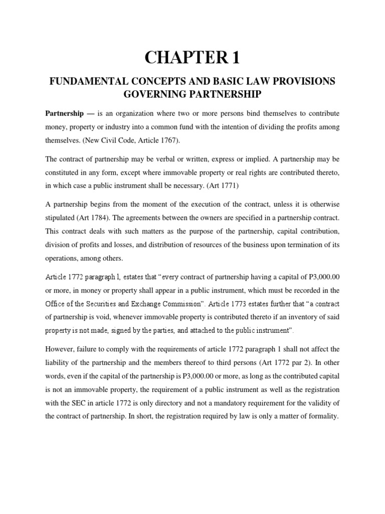 FAR2 CHAPTER 1 (PG 1-13) | PDF | Partnership | Limited Partnership