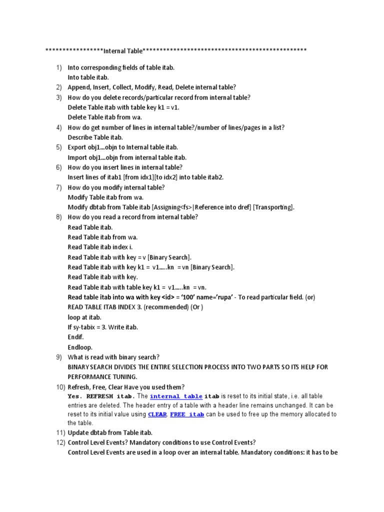 Abap Guru Pdf Method Computer Programming Class Computer