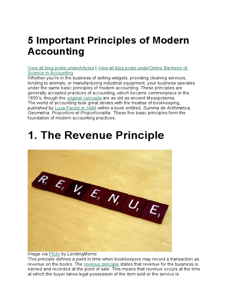Accounting Principles Explained | PDF | Accounting | Business Economics