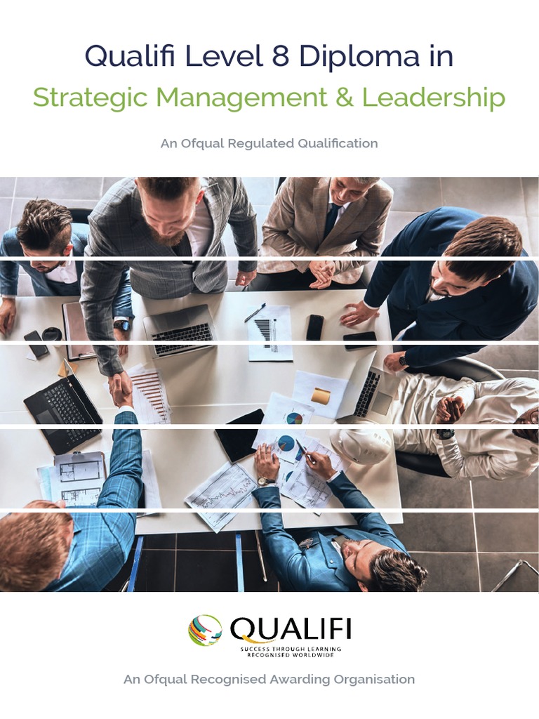 Qualifi Level 8 Diploma In: Strategic Management & Leadership | PDF | Academic Degree ...