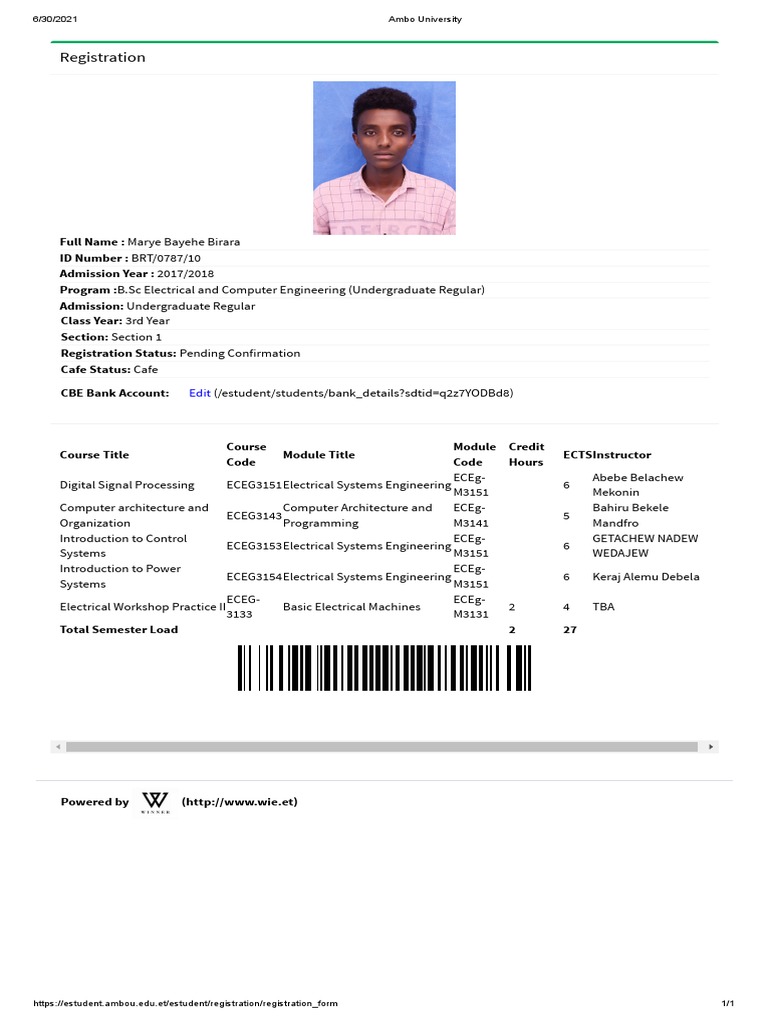 Ambo University | PDF | Electrical Engineering | Science And Technology