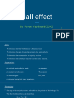 Hall Effect Experiment and Analysis | PDF | Electronics | Physical Sciences