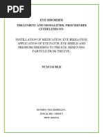 Eye Instillation Procedure Guide Nursing | PDF | Eye | Clinical Medicine