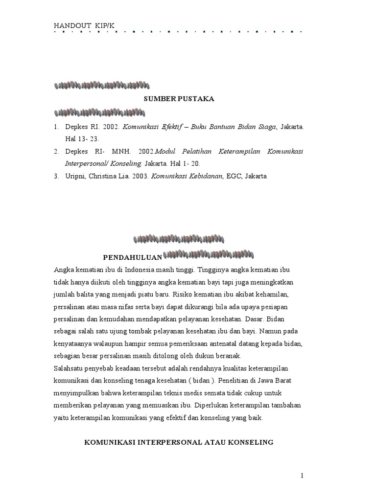 Proses Dan Praktek KIPK Dalam Asuhan Kebidanan | PDF