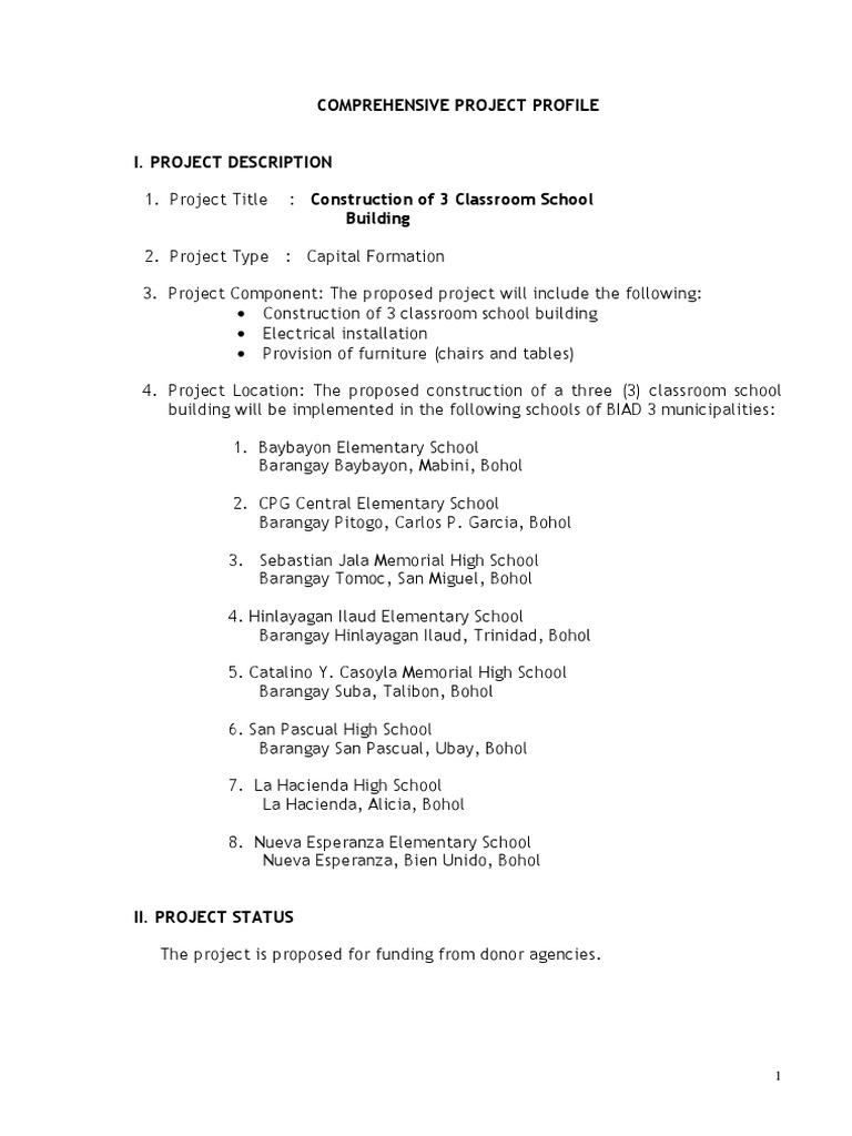 BIAD 3 School Building Project | PDF | Teachers | Literacy