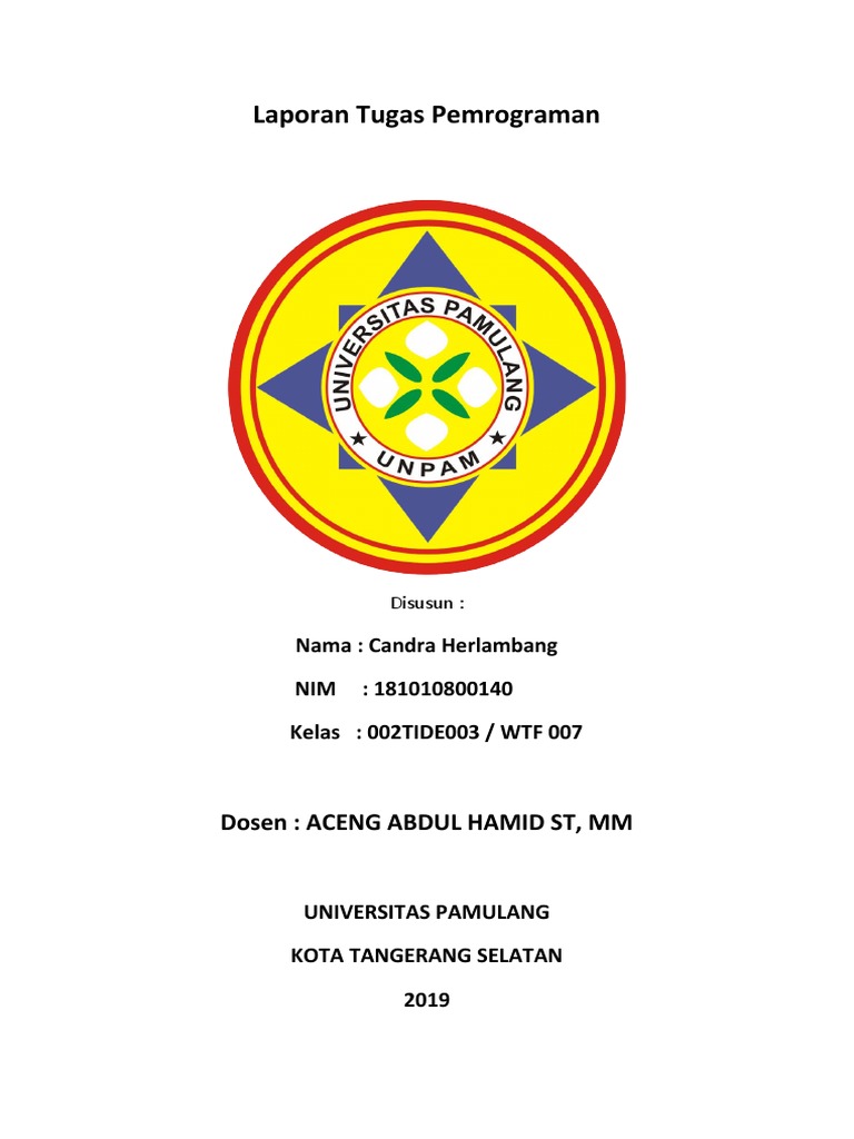 Laporan Tugas Pemrograman Besar | PDF | Software Development | Object ...