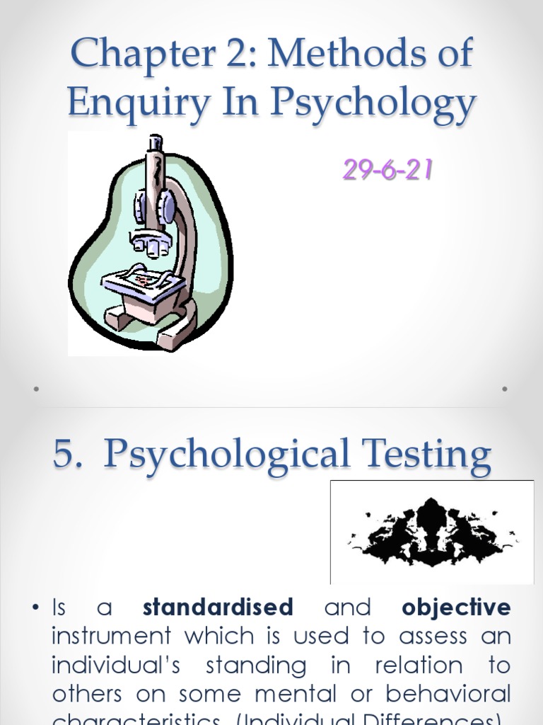 Methods of Enquiry in Psychology | PDF