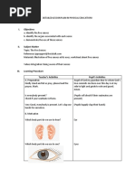 Detailed Lesson Plan | PDF | Senses | Taste