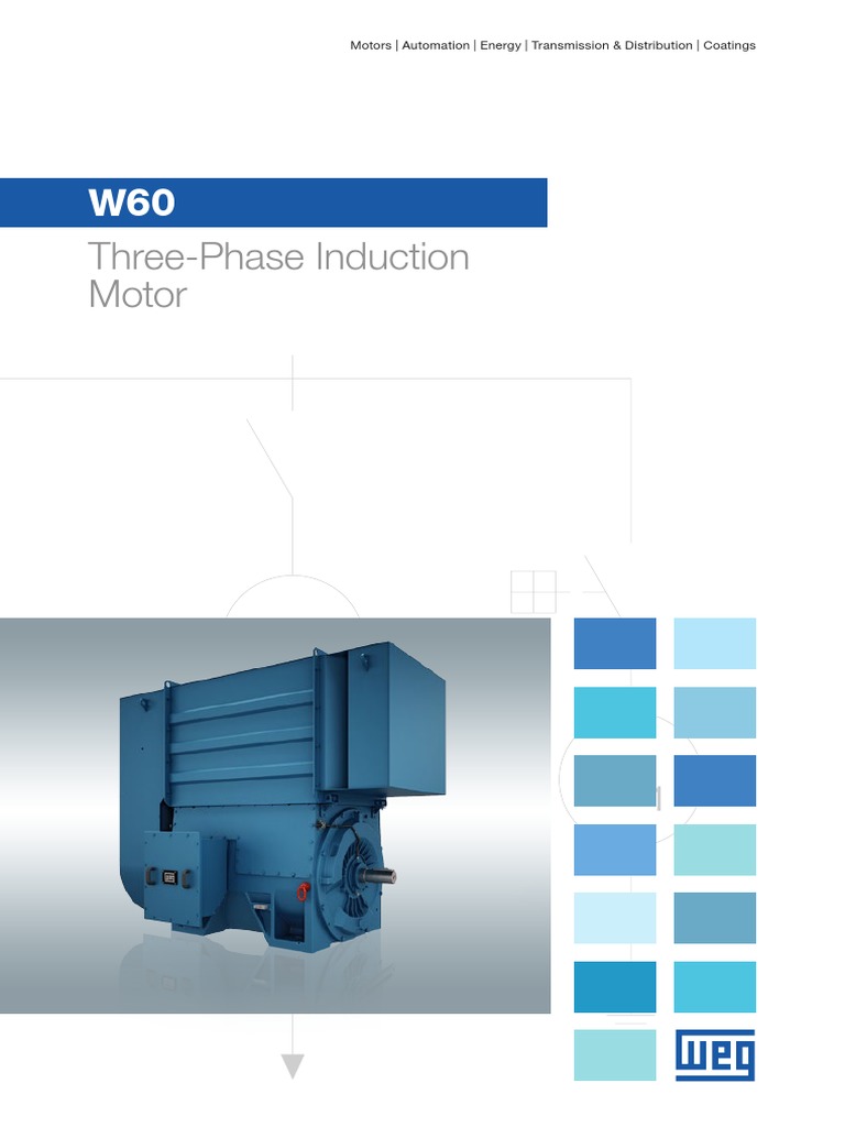 WEG W60 Three-Phase Induction Motor | PDF | Electric Motor | Electrical ...