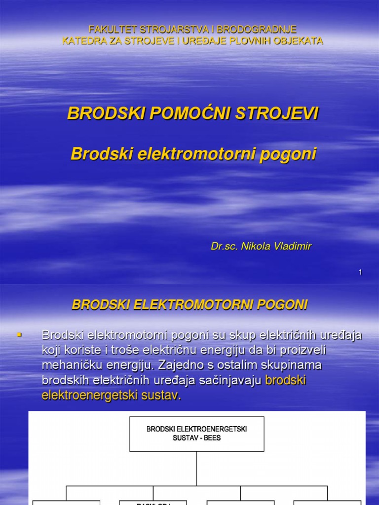 BPS - Brodski Elektromotorni Pogoni | PDF