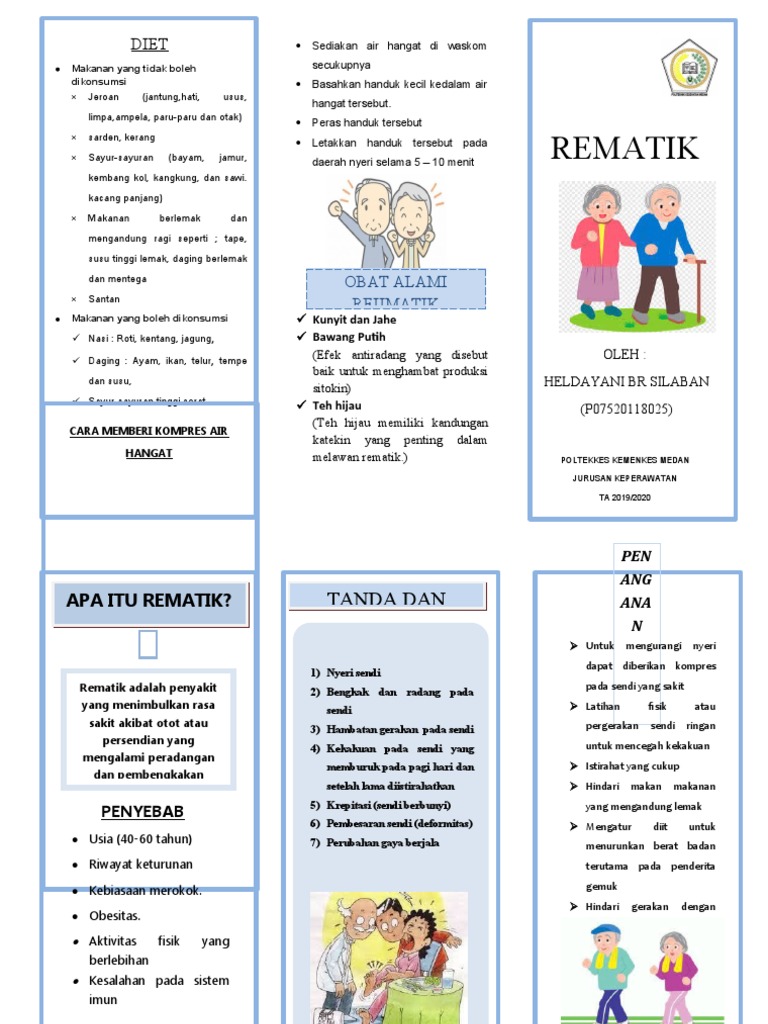 Leaflet Rematik Lansia | PDF