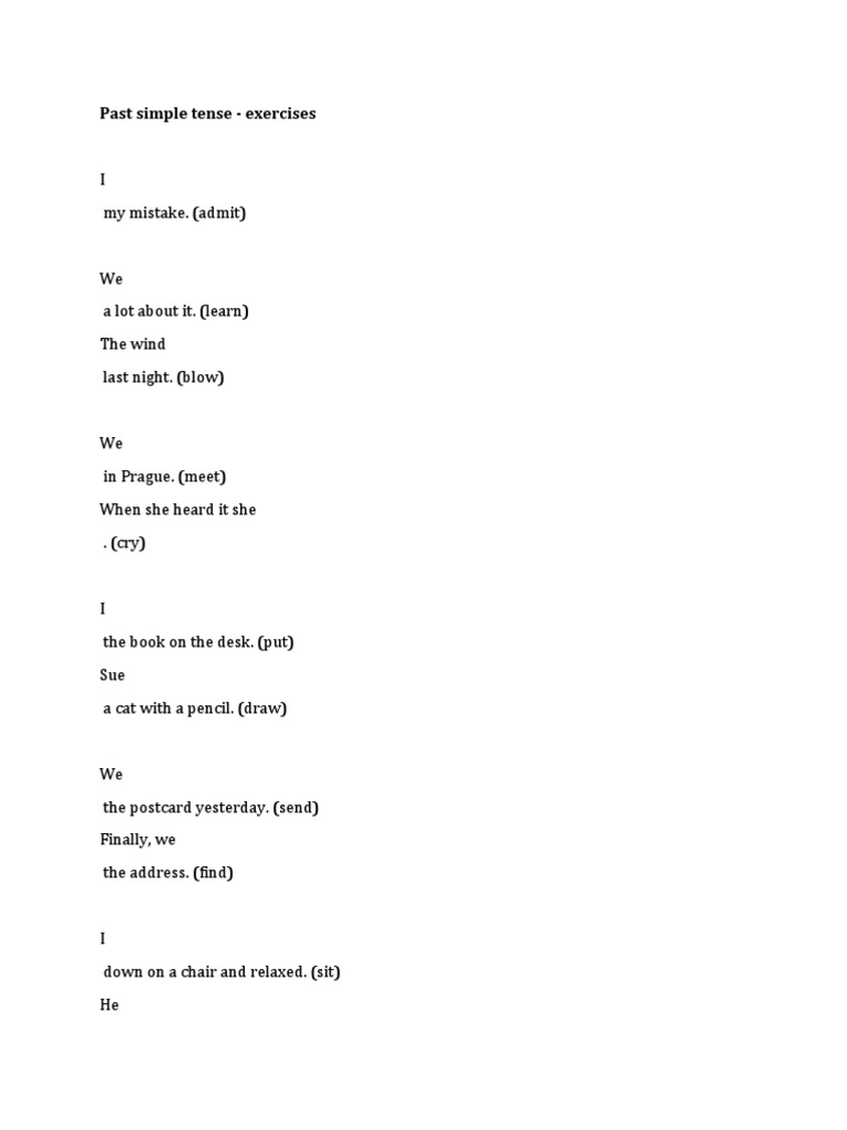 Past Simple and Continuous Revision | PDF