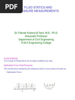 Manometry Calculation Details | PDF | Pressure Measurement | Pressure
