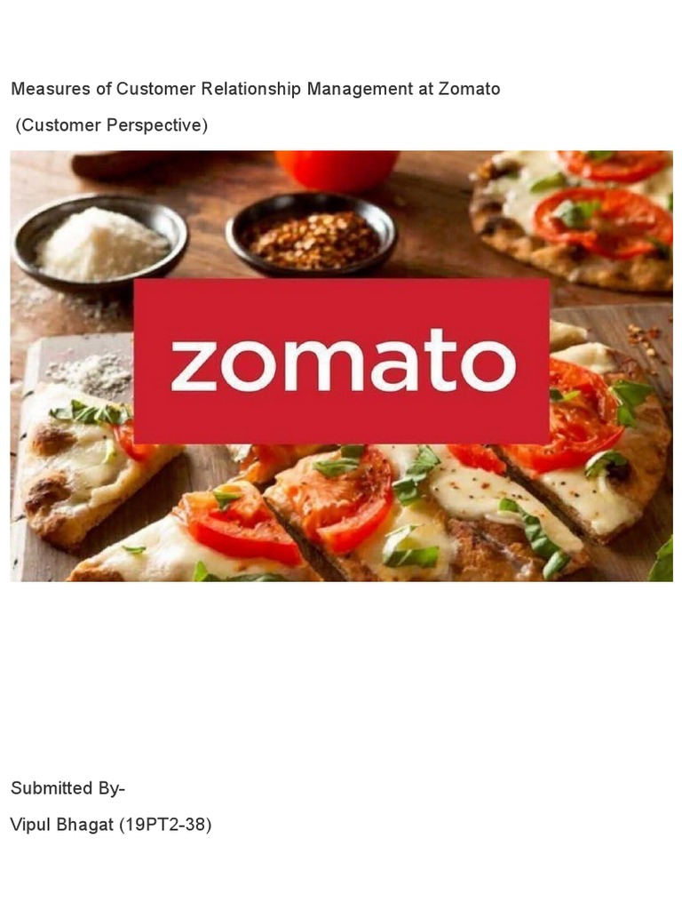 Measures of Customer Relationship Management at Zomato | PDF | Customer ...
