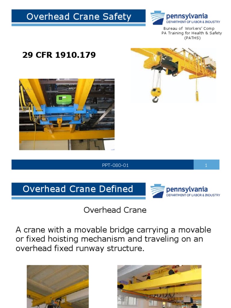 Overhead Crane Safety | PDF