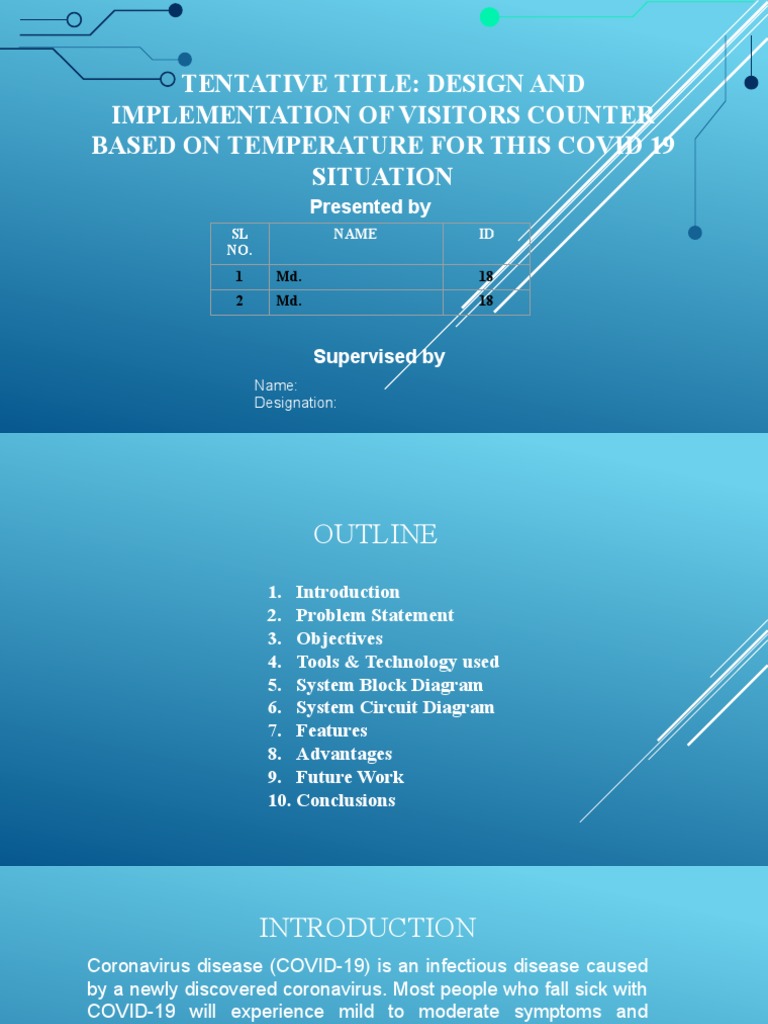 Visitor Counter Based On Temperature | PDF | Infection | Diseases And ...