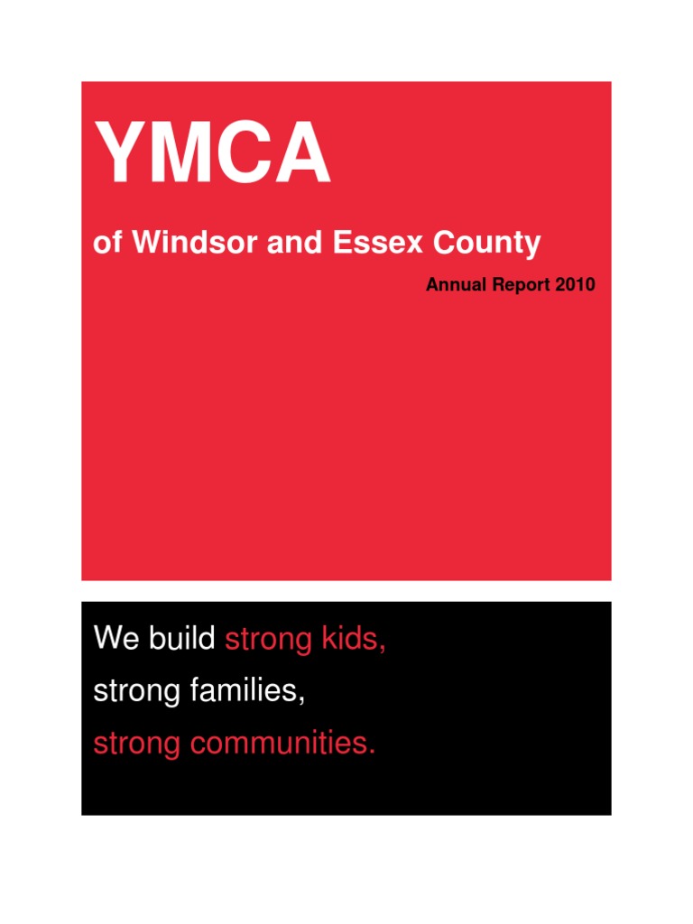 YMCA Windsor Essex Annual Report 2010 | PDF | Ymca | Child Care