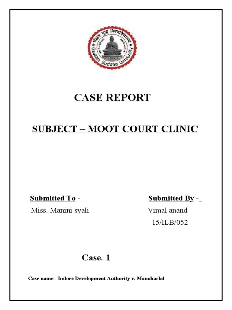 Case Report Moot Court | Download Free PDF | Supreme Court Of India ...