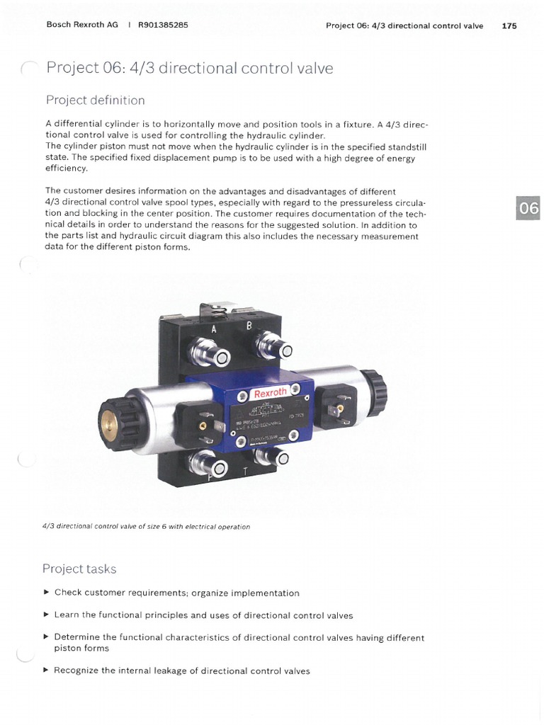 Project 6 - Directional Control Valve | PDF