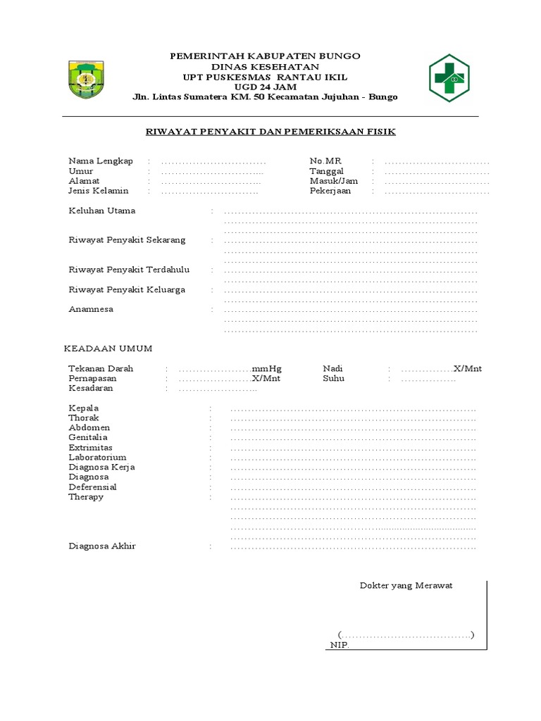 Status Pasien dan Tindakan Medis | PDF | Kesehatan Holistik | Sains ...