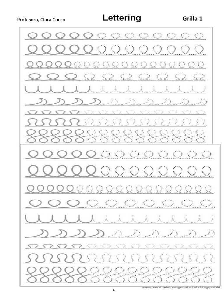 Lettering - Grilla1 (Anatomia de Las Letras) | PDF