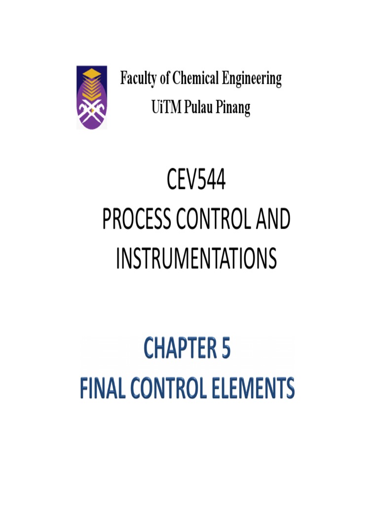 Chapter 5 Final Control Elements | PDF | Pump | Valve