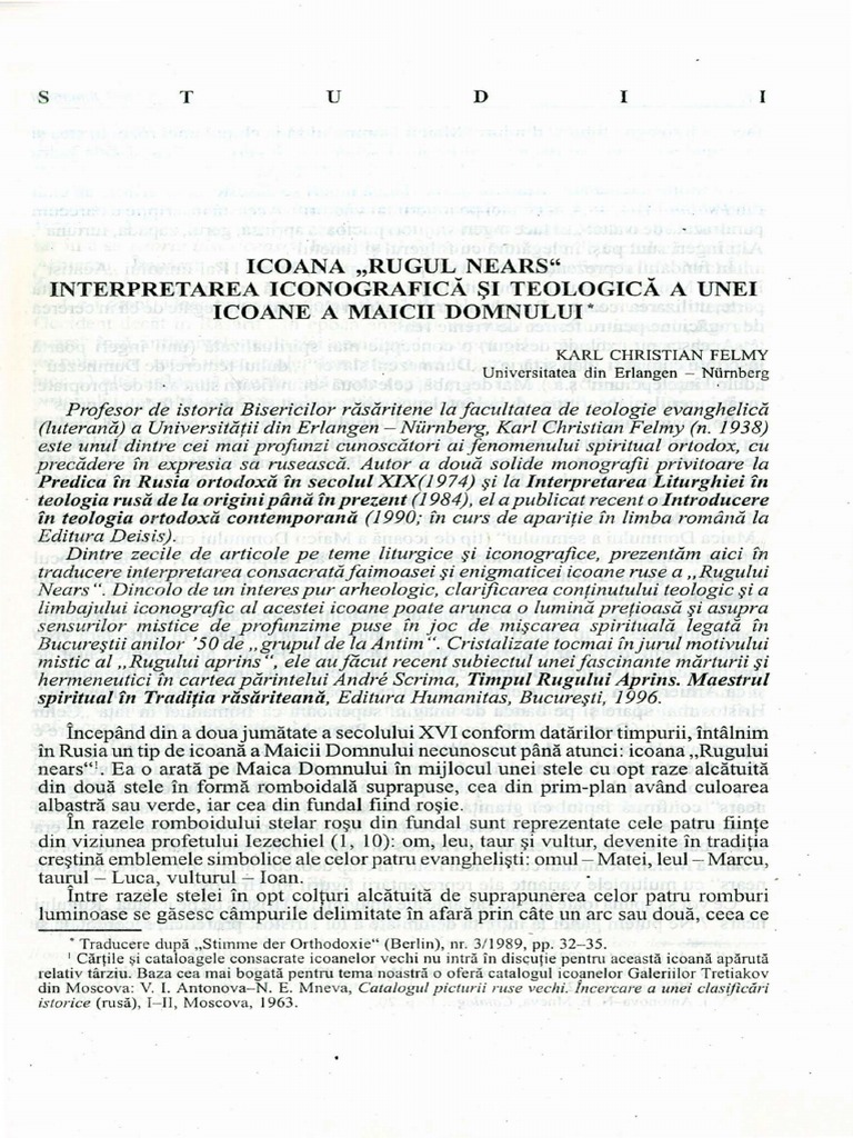 A.B. - 1998 - NR. 4 - 6 - Icoana Rugul Nears. Interpretare Teologica A Unei Icoane A Maicii ...