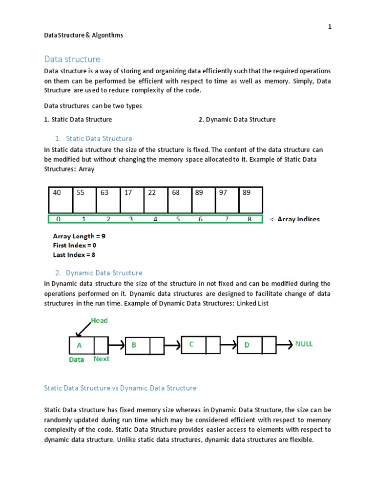 6-Static & Dynamic Data Structure | PDF