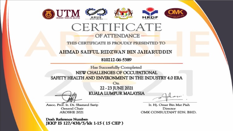 Full Name (Capital Letter) Certificate | PDF